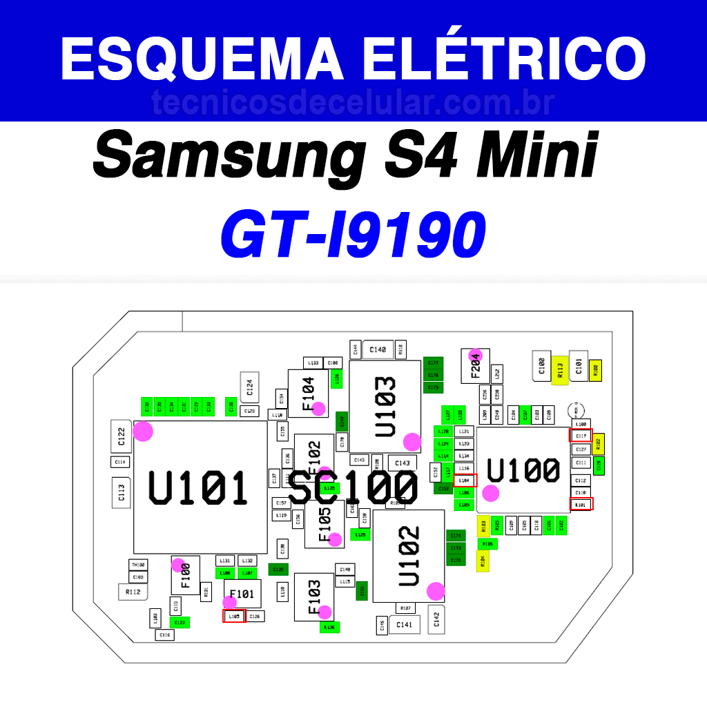 Esquema Elétrico Samsung Galaxy S4 mini GT-i9190