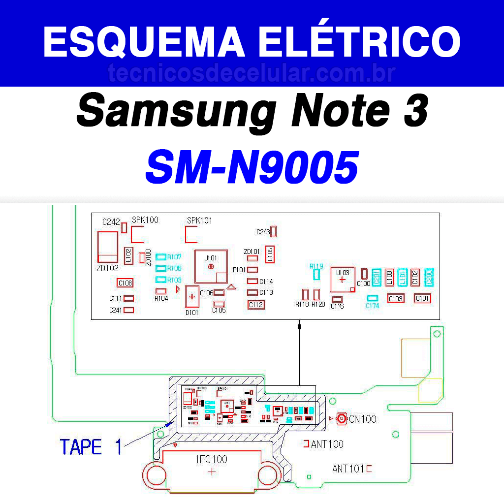 Esquema Elétrico Samsung Galaxy Note 3 SM-N9005