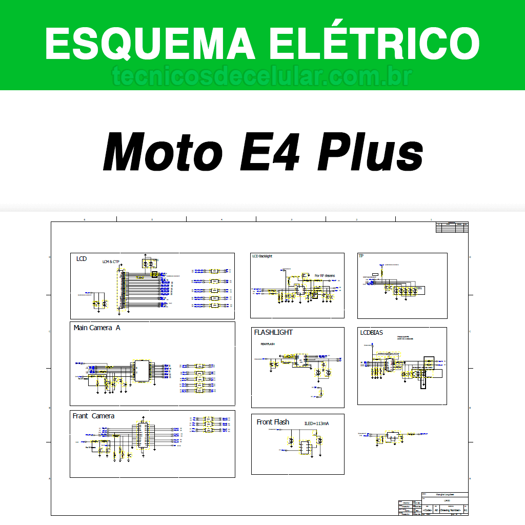 Esquema Elétrico Motorola Moto E4 Plus