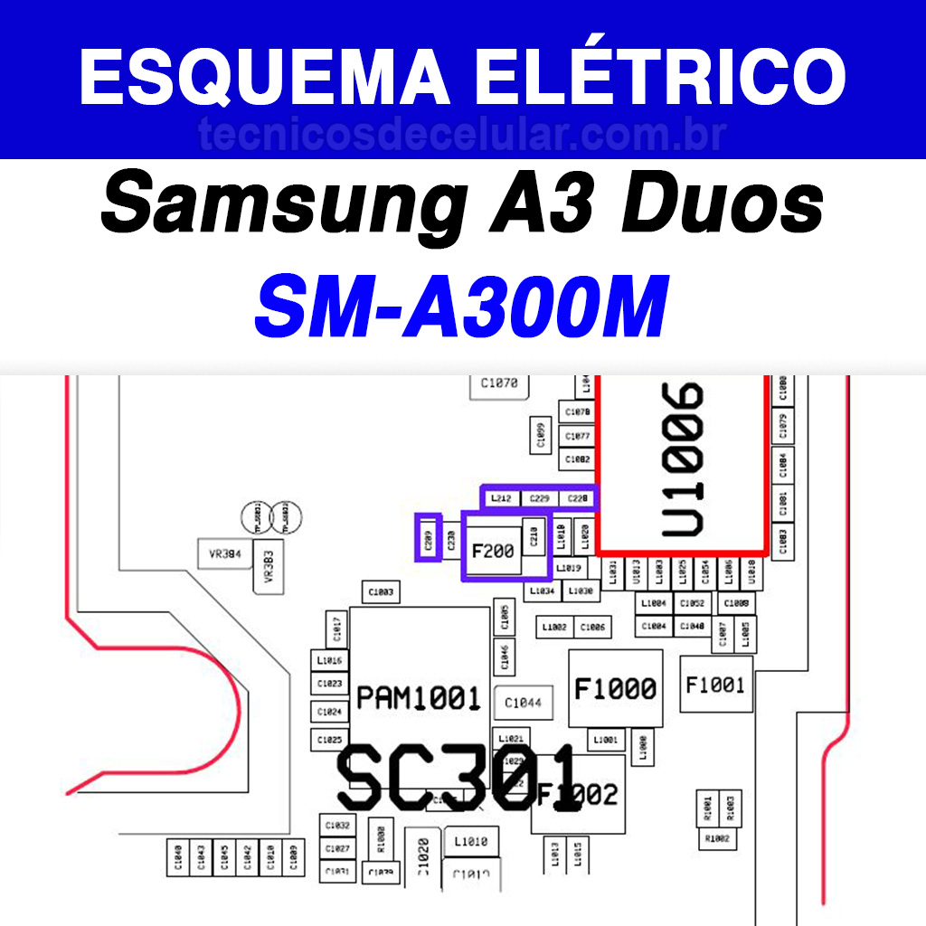 Esquema Elétrico Samsung Galaxy A3 Duos SM-A300M