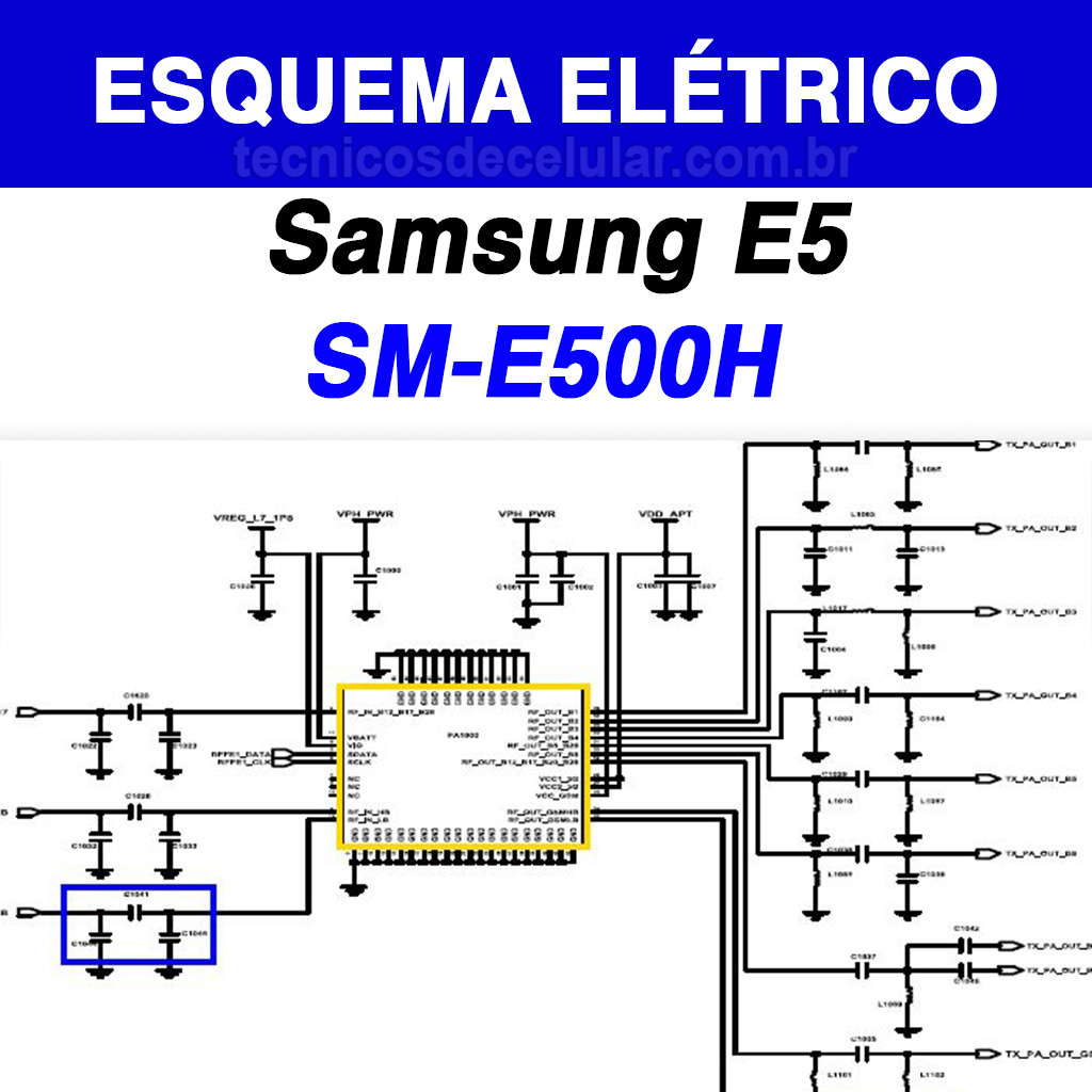 Esquema Elétrico Samsung Galaxy E5 SM-E500H