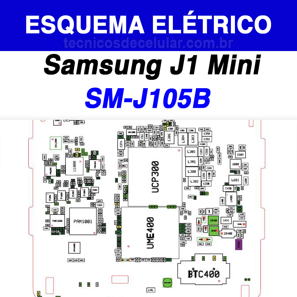 Esquema Elétrico Samsung Galaxy J1 Mini SM-J105B