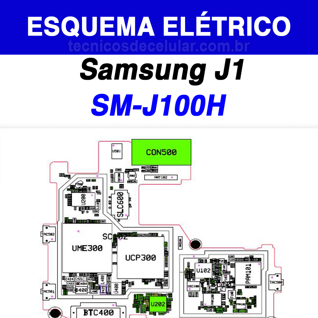 Esquema Elétrico Samsung Galaxy J1 SM-J100H