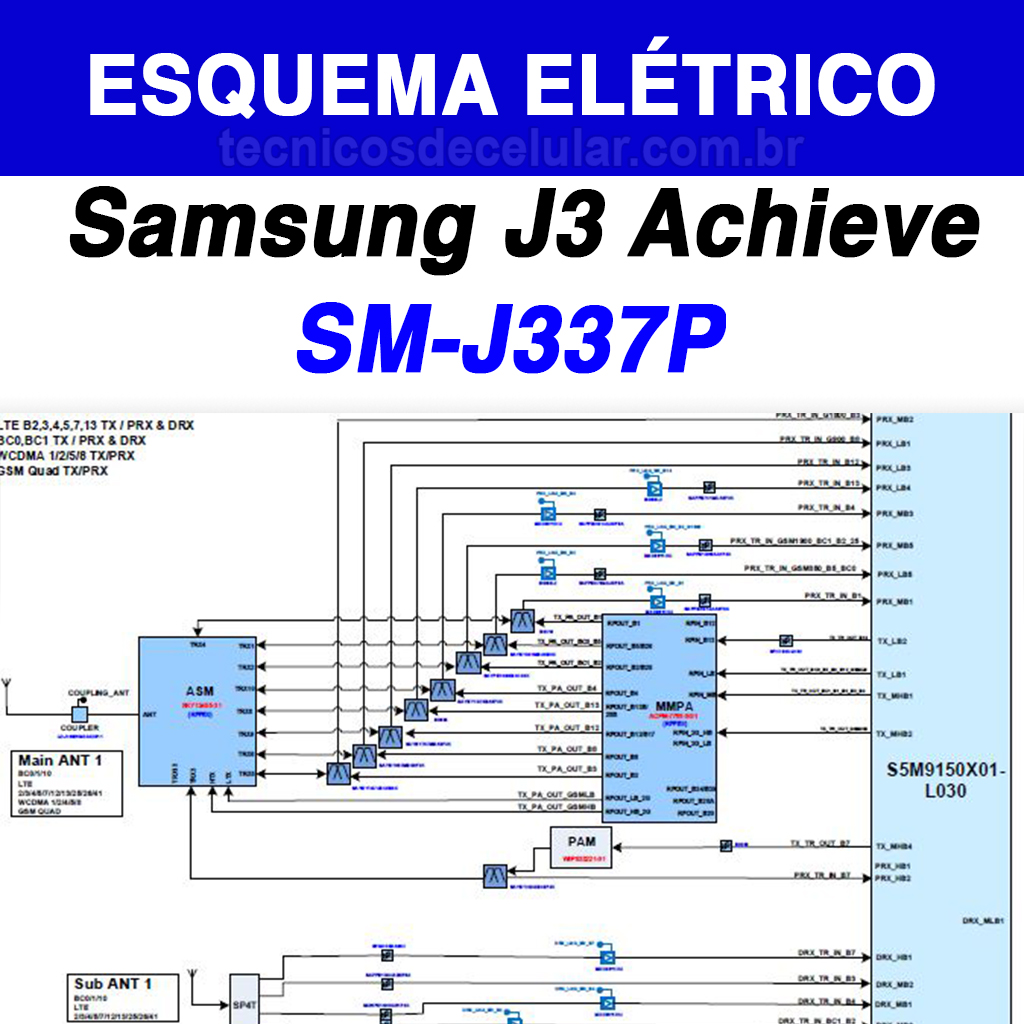 Esquema Elétrico Samsung Galaxy J3 Achieve SM-J337P