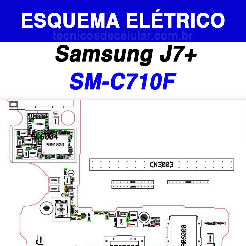 Esquema Elétrico Samsung Galaxy J7+ SM-C710F